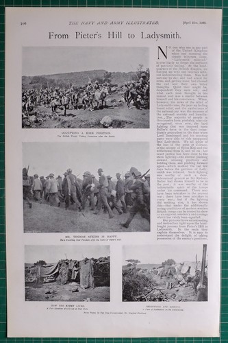 1900 BOER WAR ERA THOMAS ATKINS BOER PRISONERS UMBULWANA LYDDITE SHELL ...