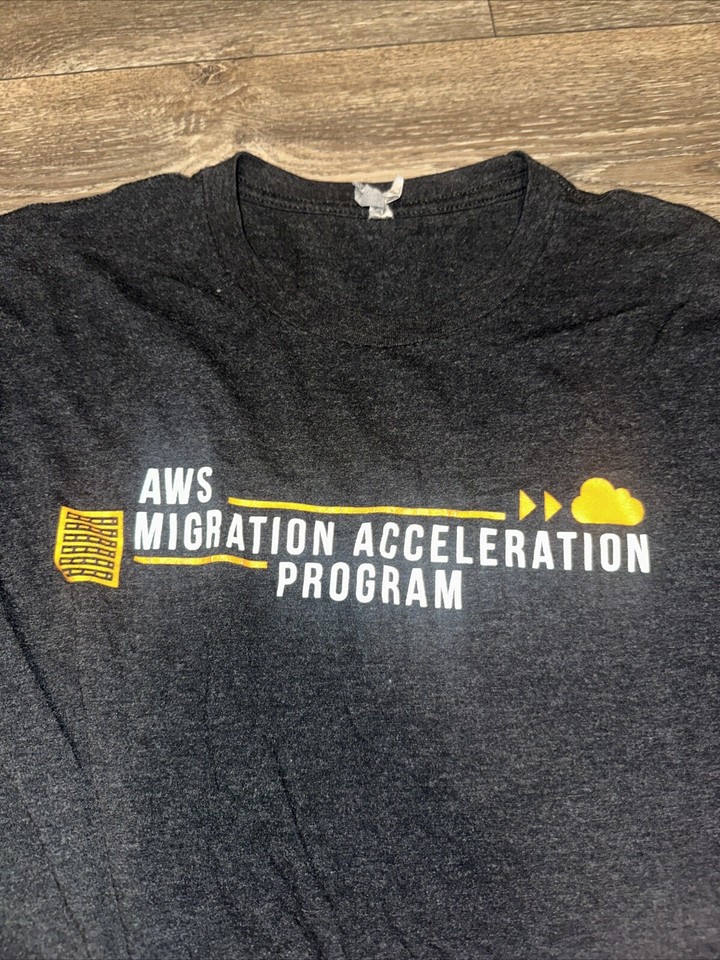 Canvas T Shirt Men’s Medium AWS Migration Acceleration Program #R | eBay
