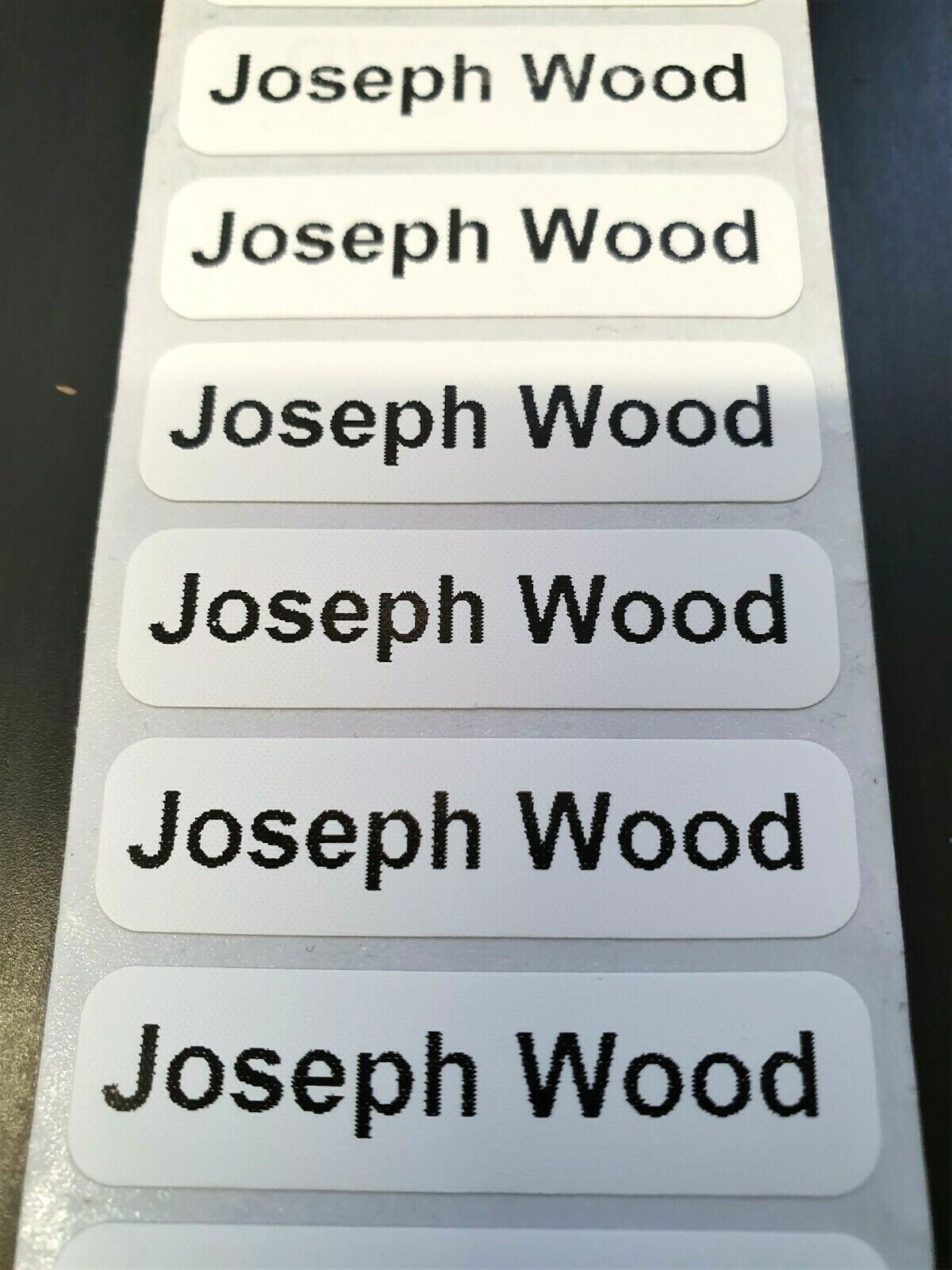 IRON ON LABELS School Uniform Name Tags Clothes Identity Tape Nursing ...