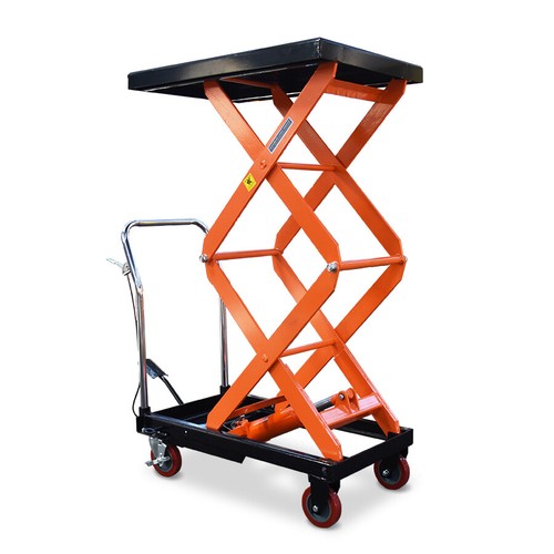 131cm Hydraulic Scissor Lift Table 350kg Rated Jack Hoist Work Bench ...