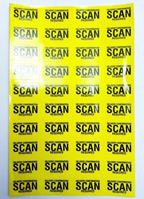 Scan Stickers Delivery Confirmation Label Shipping Packaging RM 1st 2nd ...