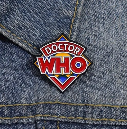 DR WHO Enamel Pin ☆ The Doctor Badge ☆ Vintage UK British TIME LORD ...