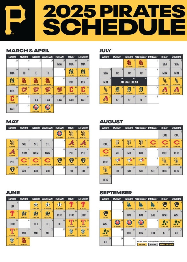 2025 Major League Baseball Teams Schedule Magnets 5" X 3.5"(Choose From ...