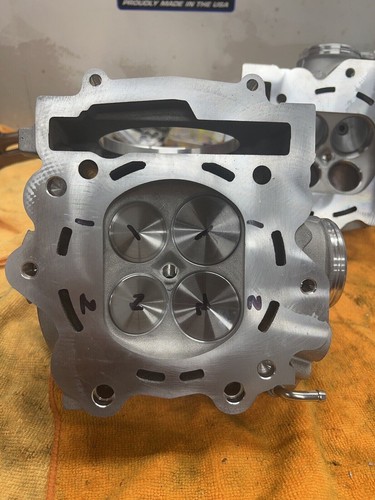2015+ Raptor 700 Drag Racing CNC Ported Head with +2 Ferrea Valves Max ...
