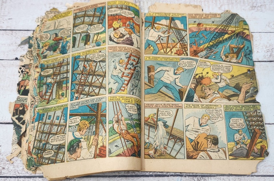 Champ Comics #15 Harvey 1941 Rare Golden Age Reed Crandall Cover | eBay
