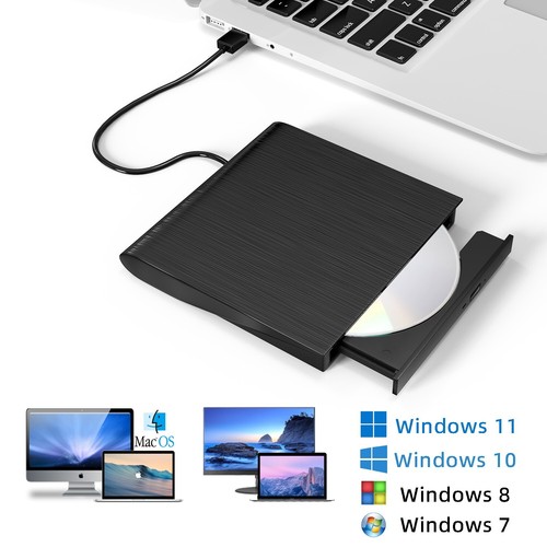 Portable External DVD CD Drives USB 3.0 Writer Burner Player for Laptop ...