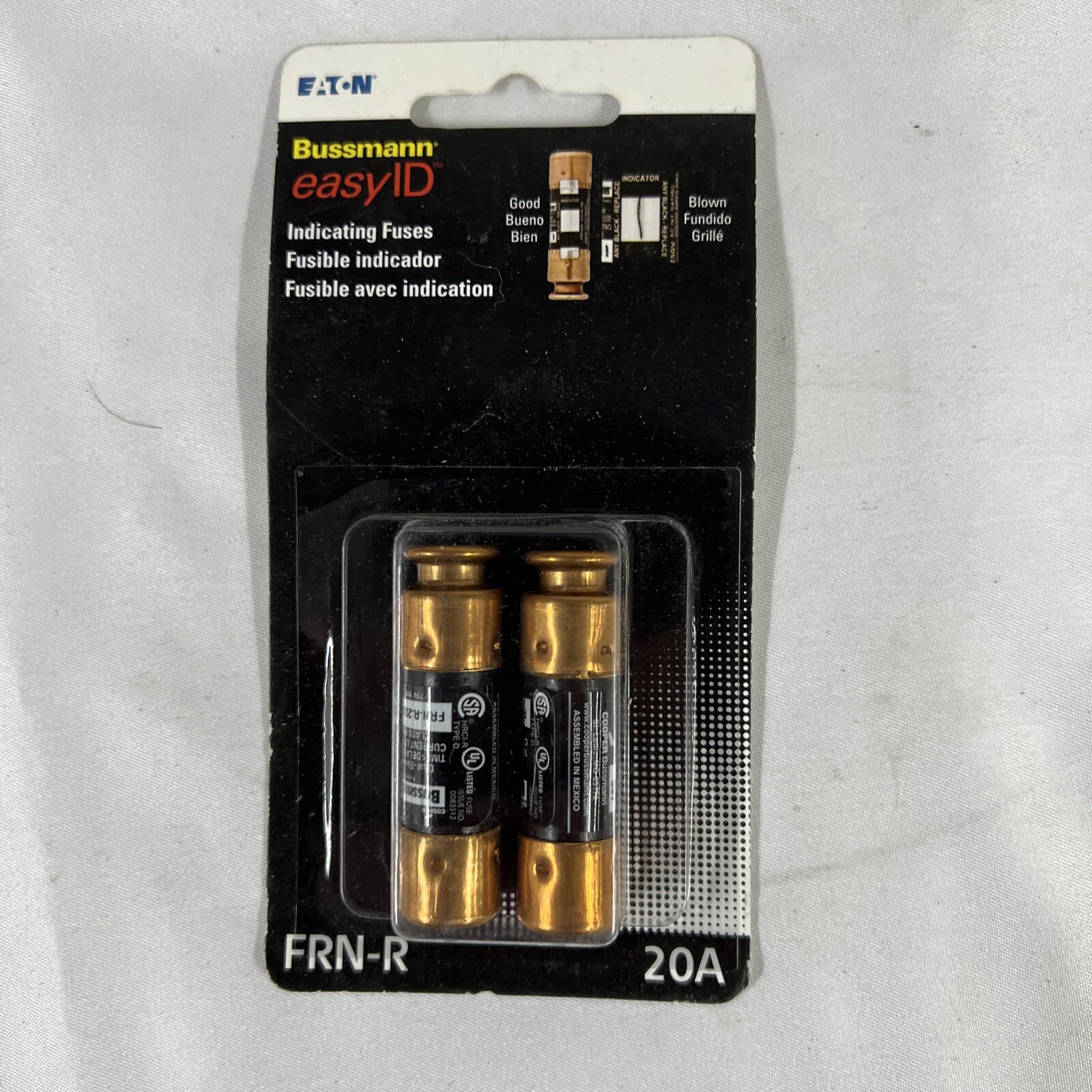 Eaton Cooper Bussmann BP/FRN-R-20ID -20 Amp Fuse (2pk) | eBay