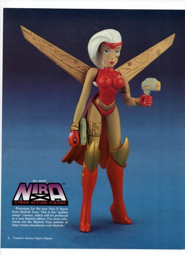 Bill Maus Nira X Cyber Action Figure - Vintage 1997 Prototype Toy Print ...