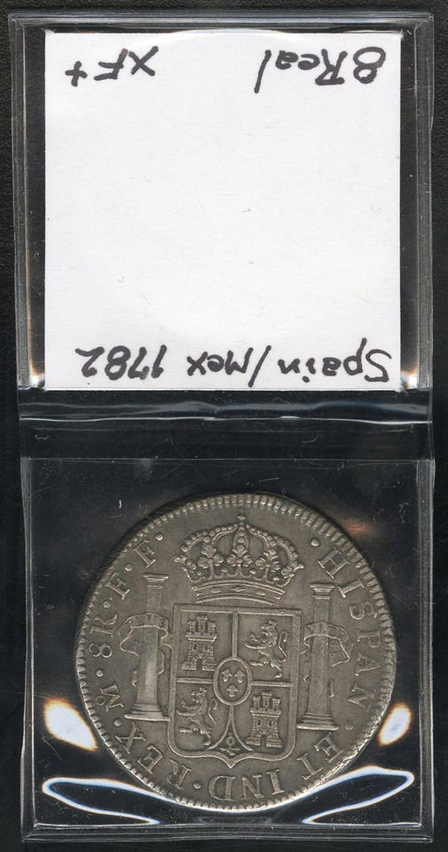 Mexico Coin 1782 8 Reales Silver Carolus III Spanish Colonial NO ...
