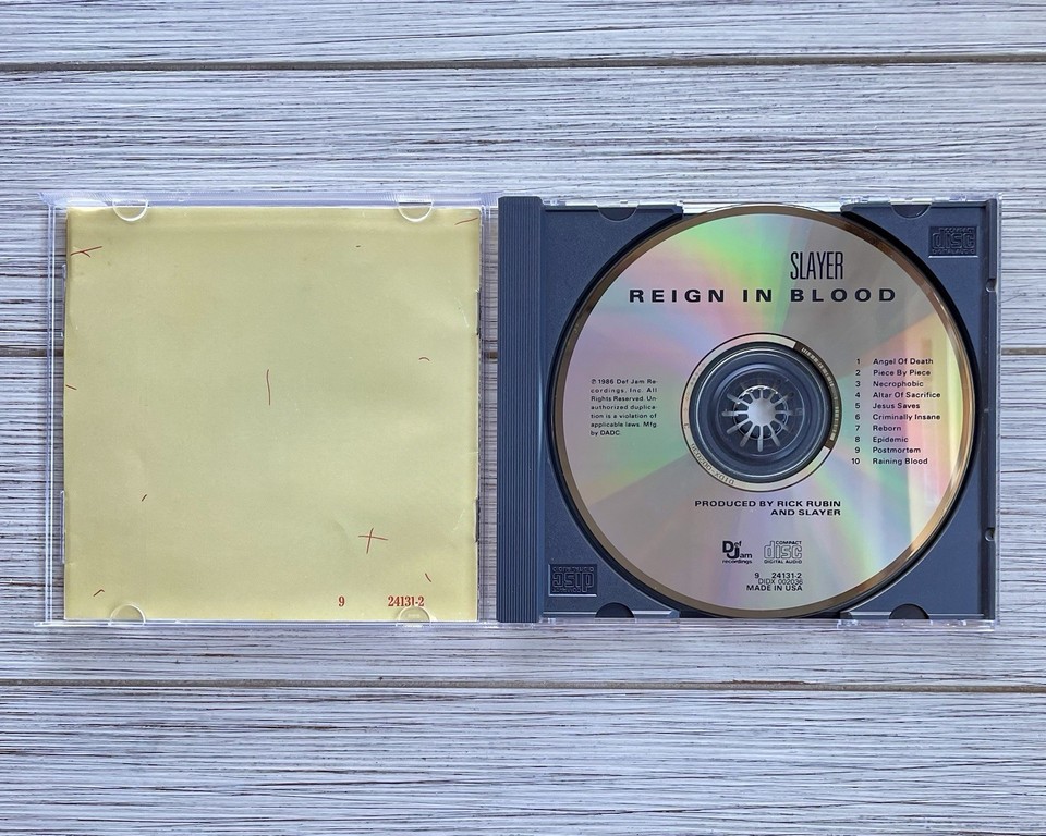 Slayer Reign In Blood CD 1986 ORIGINAL DEF JAM VERSION Exc Cond! | eBay
