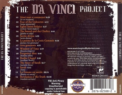 THE DA VINCI PROJECT - THE DA VINCI PROJECT NEW CD 828768258828| eBay