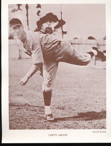 1962 1963 LEFTY GROVE BOSTON RED SOX M118 Baseball Monthly Magazine ...