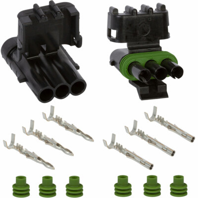 Weather Pack 3 Pin 20-18 AWG Connector Kit | eBay