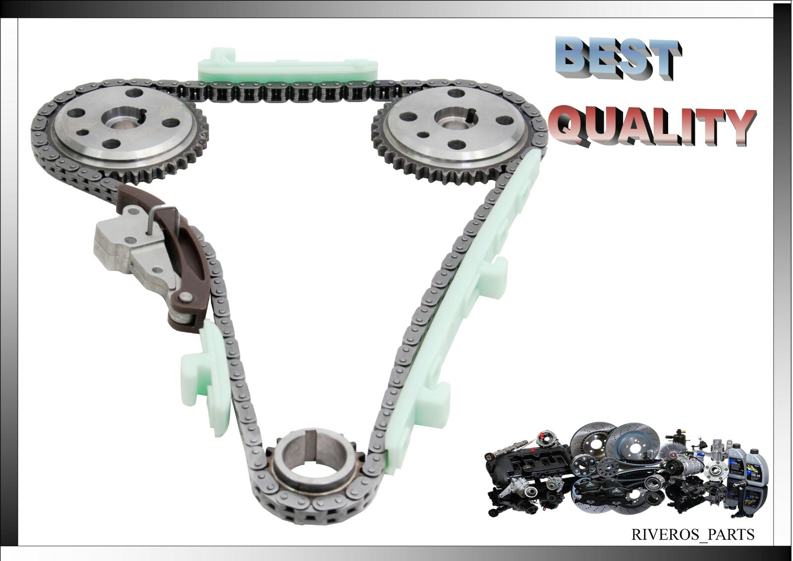 TIMING CHAIN KIT for CHEVROLET CAVALIER 96-02 MALIBU 97-99 PONTIAC 3.9L ...