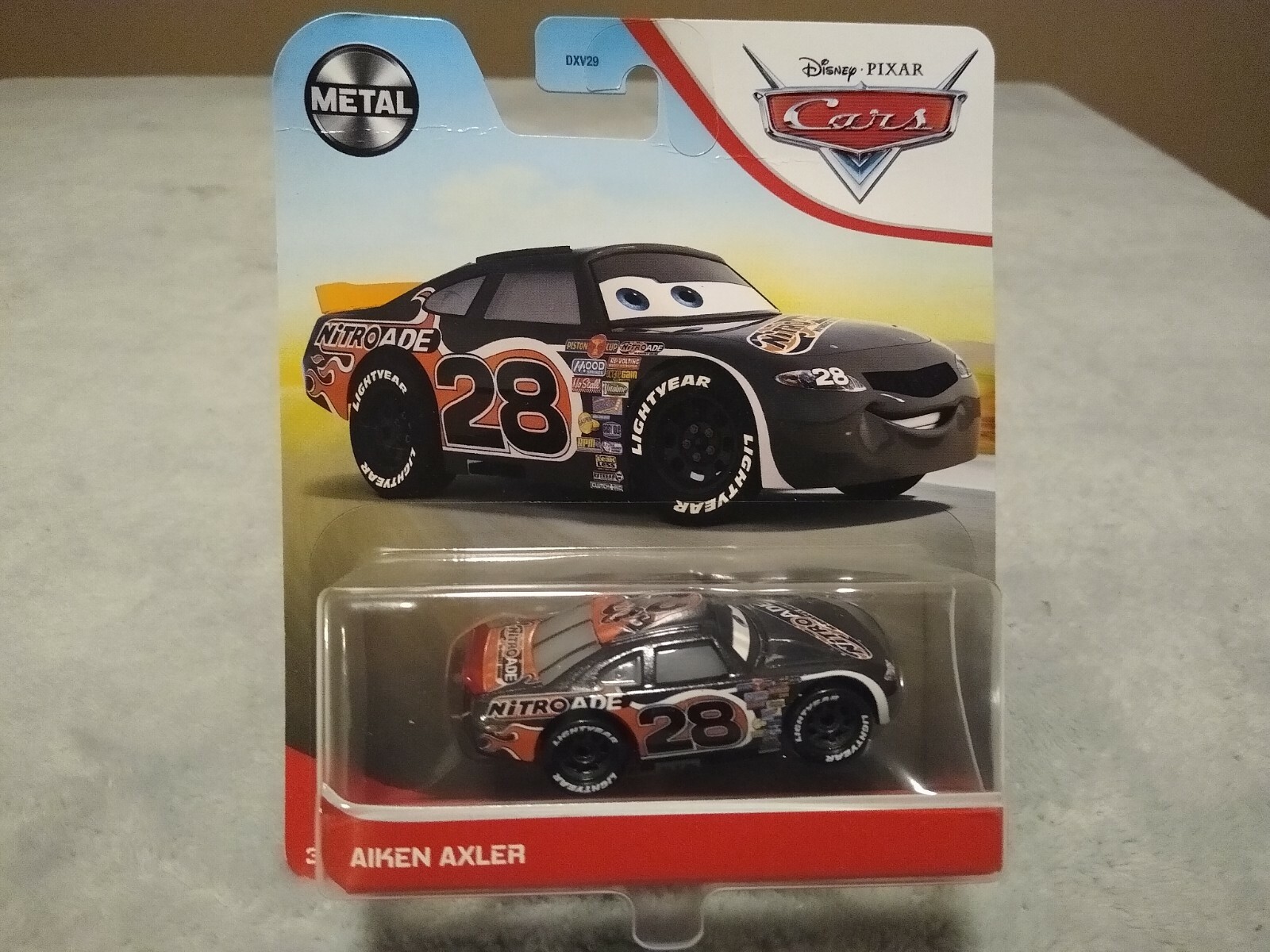 DIsney Pixar Cars 2021 METAL SERIES AIKEN AXLER # 28 New Arrival