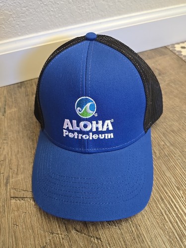 Aloha Petroleum Exclusive hawaii Logo Blue Black Mesh Back Hat Cap ...