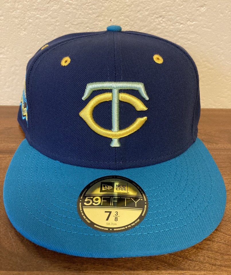NEW ERA 59FIFTY MINNESOTA TWINS FITTED HAT SIZE 7 3/8 HAT CLUB ...