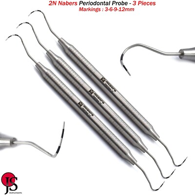 Dental Perio Probe Nabers 2N Furcation Color Coded Periodontal ...