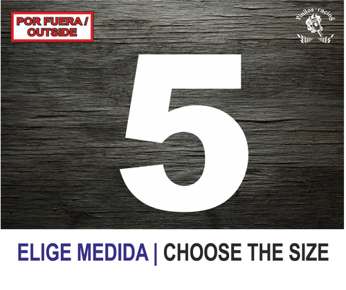 STICKER ADHESIVO PEGATINA DECAL VINYL VINILO AUFKLEBER ADESIVI NUMERO ...