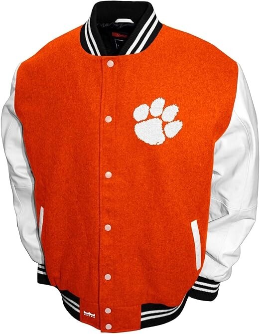 Clemson Tigers Football Jacket Clemson University Varsity Jacket US ...