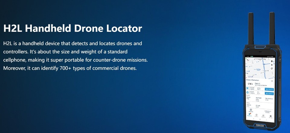 H2L Handheld Drone Detector Quickly Find and Locate Drones and Pilots ...