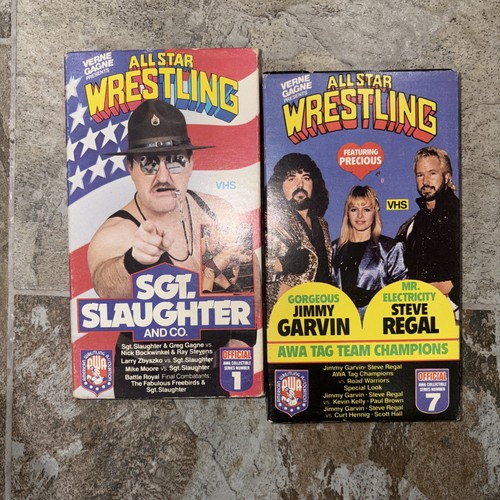 All-Star Wrestling VHS: Sgt. Slaughter & AWA Tag Team Champions | eBay