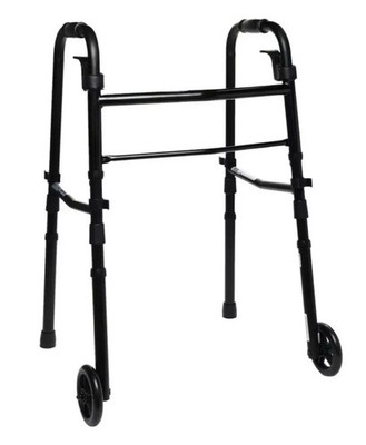 Equate - Mobility Folding Walker with Wheels & Box - Black - Brand New ...