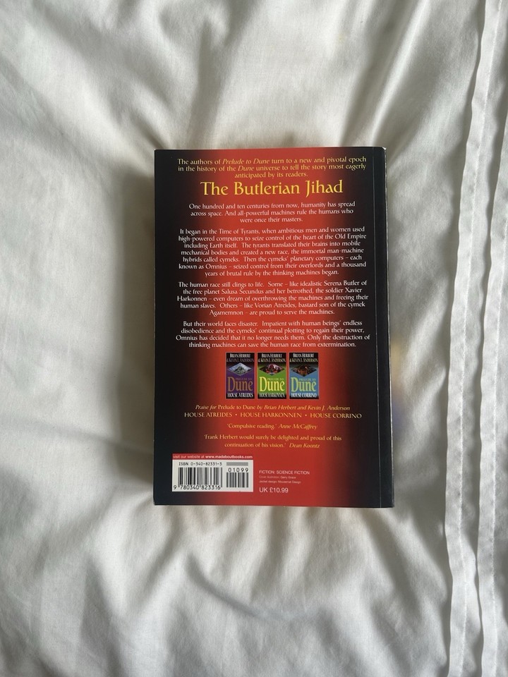 The Butlerian Jihad: Legends of Dune by Brian Herbert, Kevin J Anderson ...