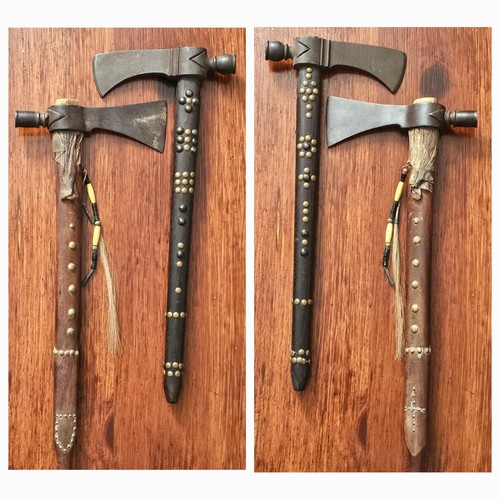 SPECTACULAR PAIR OF TWO SIOUX OR NAVAJO PLAINS INDIAN PIPE TOMAHAWKS CIRCA 1900! | eBay