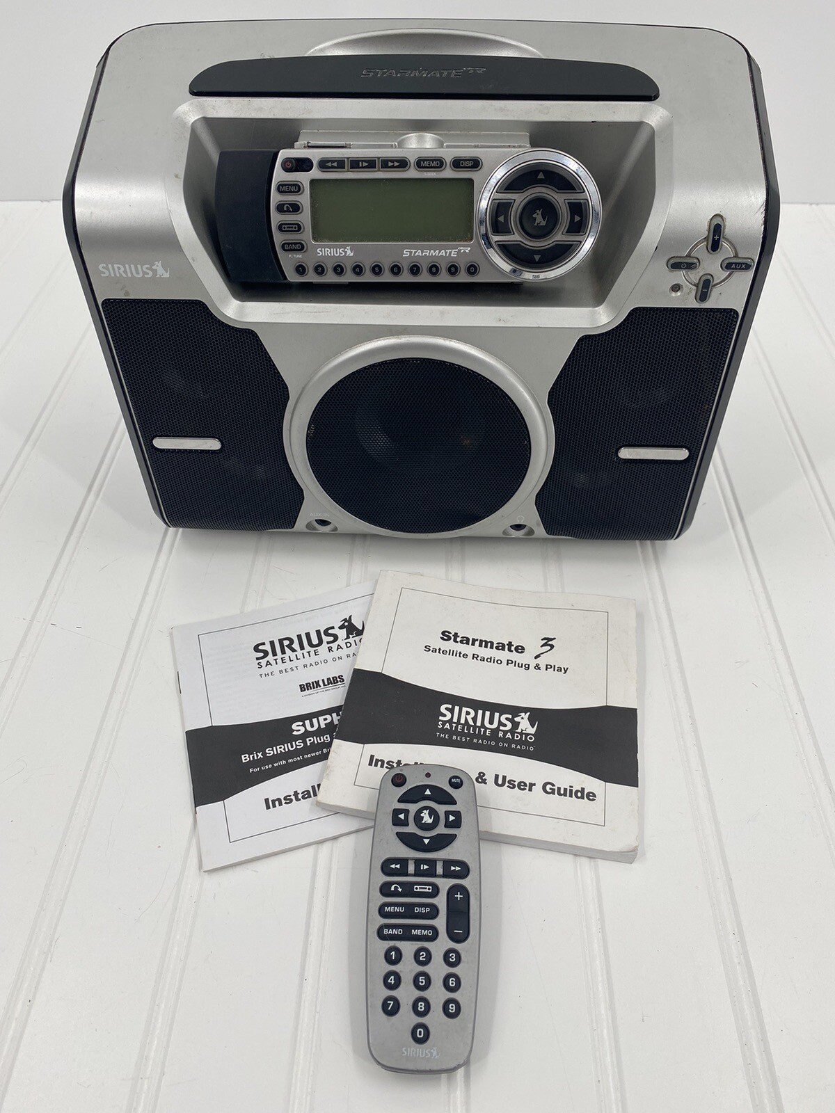 Sirius XM Starmate ST2R Satellite ST-B2 Boombox Includes Remote, Manual ...