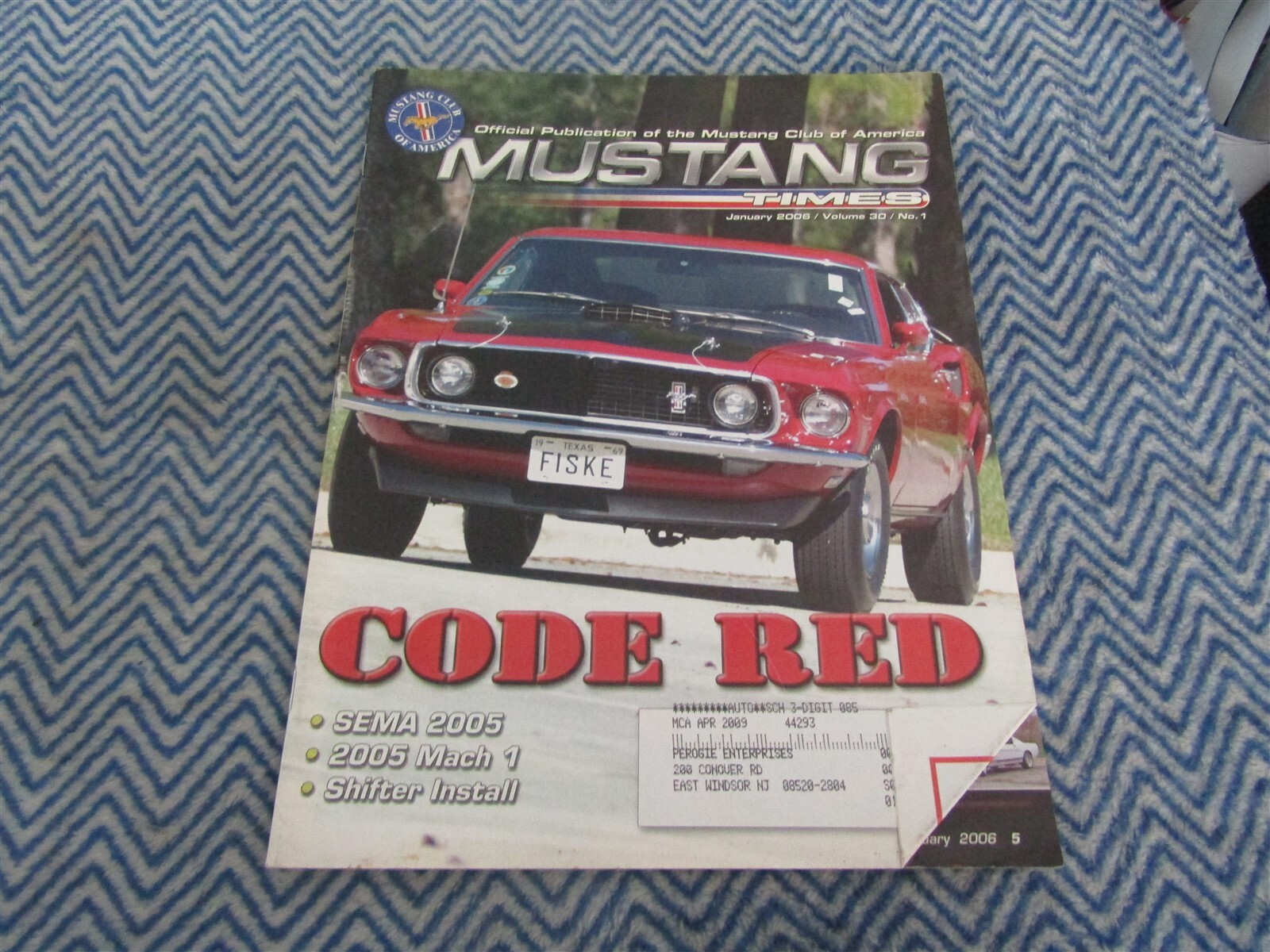 MUSTANG TIMES MAGAZINE JANUARY 2006 VOLUME 30 NO 1 CODE RED 1966 ...
