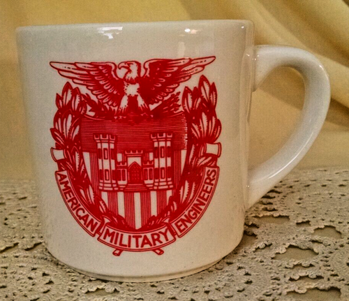 American Military Engineers Mug Washington Post White Red Same Coffee ...