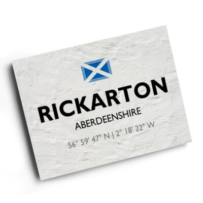 A4 PRINT - Rickarton, Aberdeenshire, Scotland - Lat/Long NO8189 | eBay UK