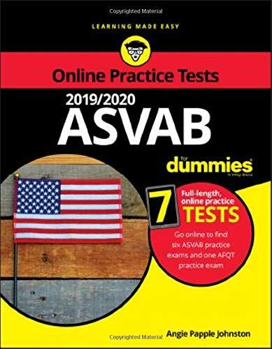 2019 / 2020 ASVAB FOR DUMMIES WITH ONLINE PRACTICE (FOR By Papple Angie ...