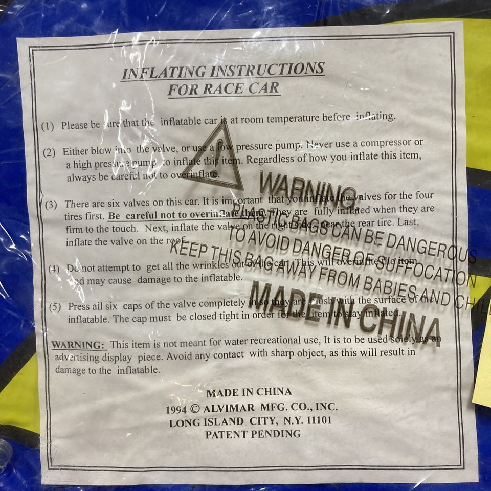 Kellogg's Tony the Tiger inflatable Terry Labonte Race Car 40 inches ...