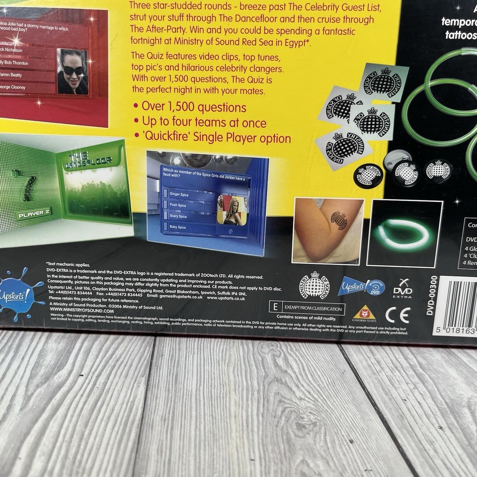 Ministry of Sound MOS The Quiz Interactive DVD Music Game Over 1500 ...