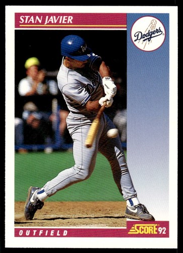 1992 Score Baseball Card Stan Javier Los Angeles Dodgers #583 | eBay