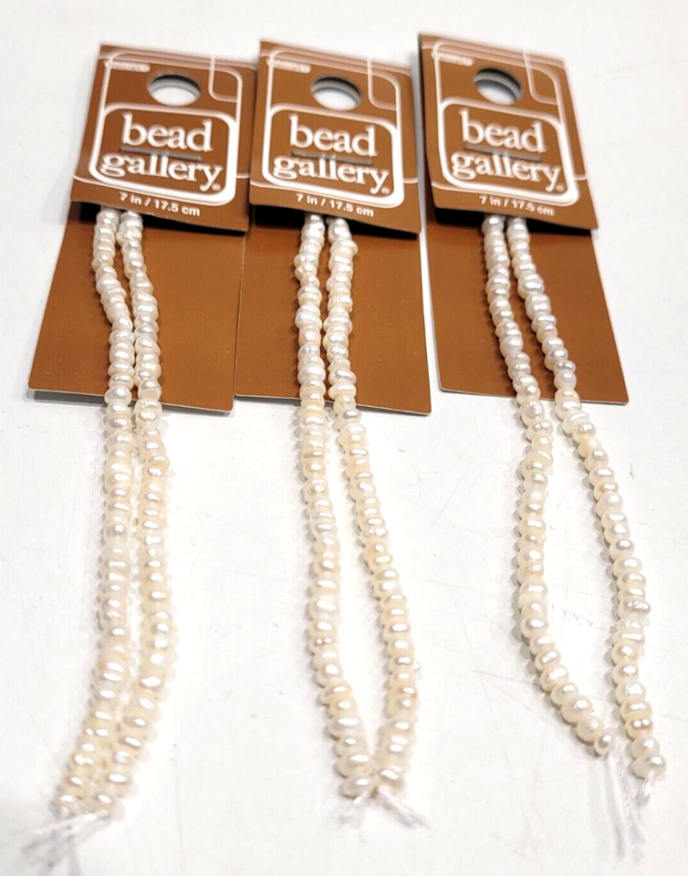 Fresh Water Pearl White Round, 2.5 mm Natural Water Pearl Round (set of ...