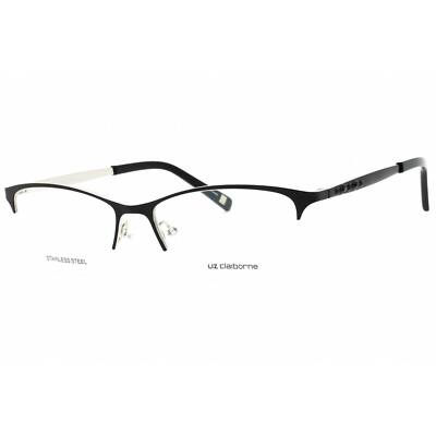 Liz Claiborne Women's Eyeglasses Black Palladium Half Rim Frame L 654 ...