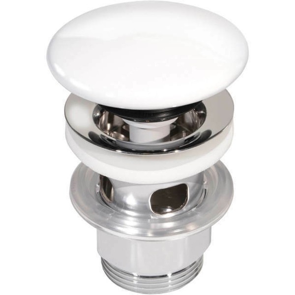 Villeroy & Boch White Ceramic Basin Push To Open Valve for Bathroom ...