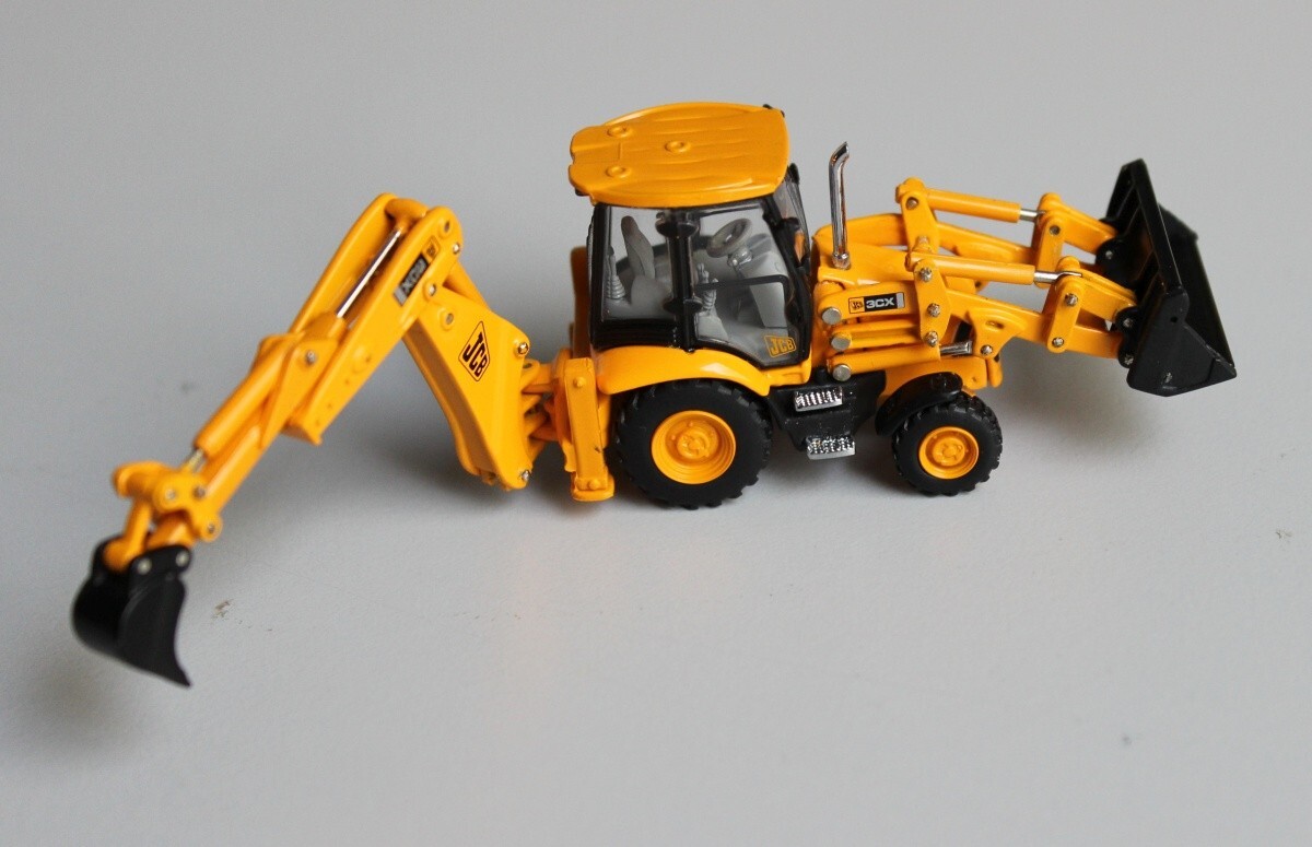 Motorart 1:87 Model JCB 3CX Backhoe Loader HO Scale IN ORIGINAL BOX ...