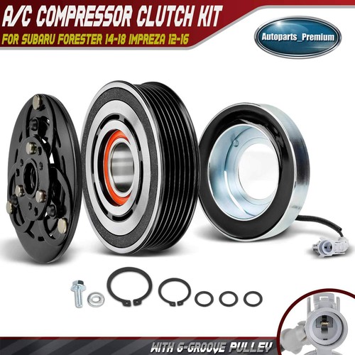 AC A/C Compressor Clutch Kit for Subaru Forester 14-18 Impreza 12-16 ...
