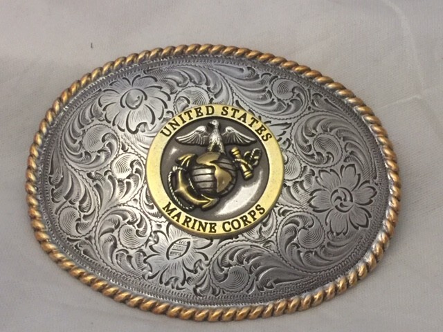 USMC Marine Corps Western Style Buckle | eBay