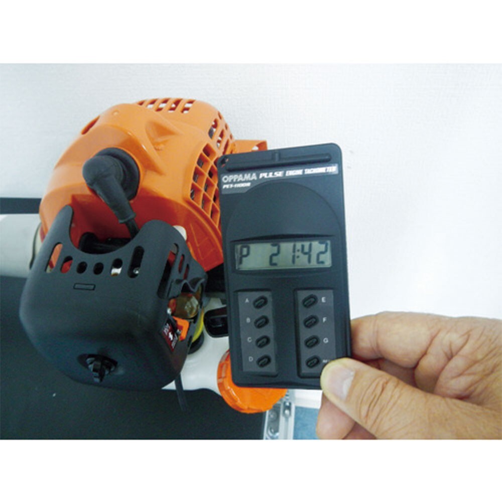 OPPAMA Pulse Engine Tachometer PET-1100R For 2-stroke 4-stroke 1-6, 8 ...