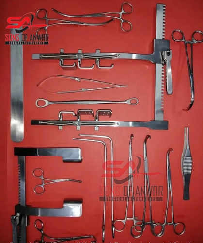 Cardiothoracic Retractor Set Open Heart Surgical Instruments Kit SS CE ...