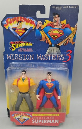 Superman Mission Masters 3 Quick Change Superman Figure 2001 Hasbro NEW ...