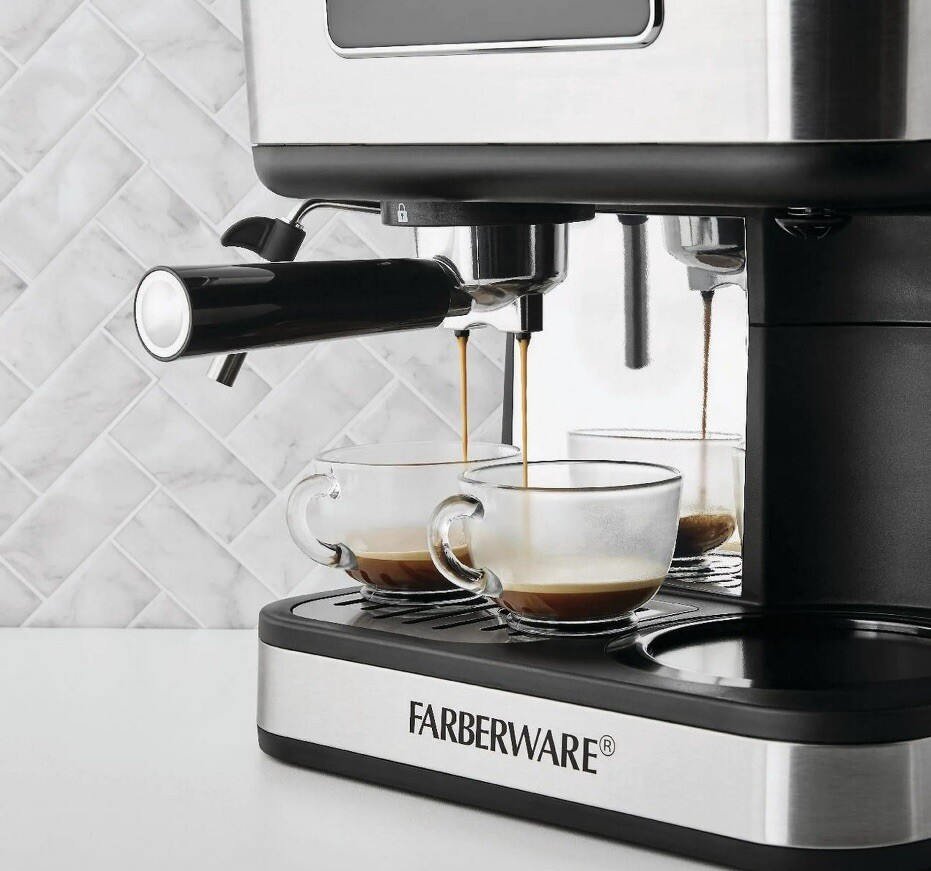 Farberware Dual Brew 10 Cup Coffee/Espresso Maker w Touchscreen ...