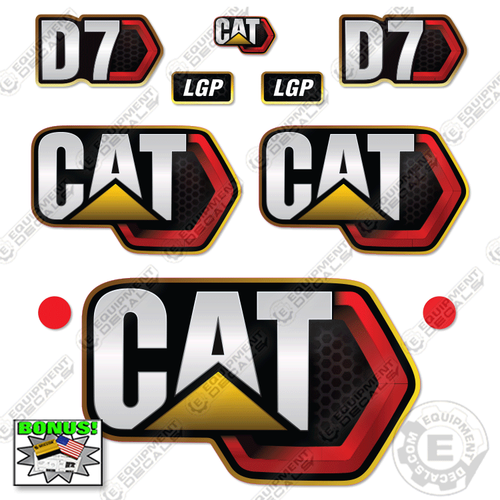 Fits Caterpillar D7 LGP Dozer Decal Kit - 7 YEAR OUTDOOR 3M VINYL! | eBay