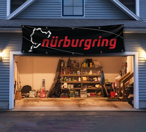 Nurburgring Banner Flag 2x8ft Motorsport Car Racing Man Cave Wall Decor ...