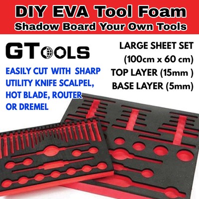 1Mx0.6M EVA Foam Sheets 20mm DIY for your tool layout - Eva Foam 20mm ...